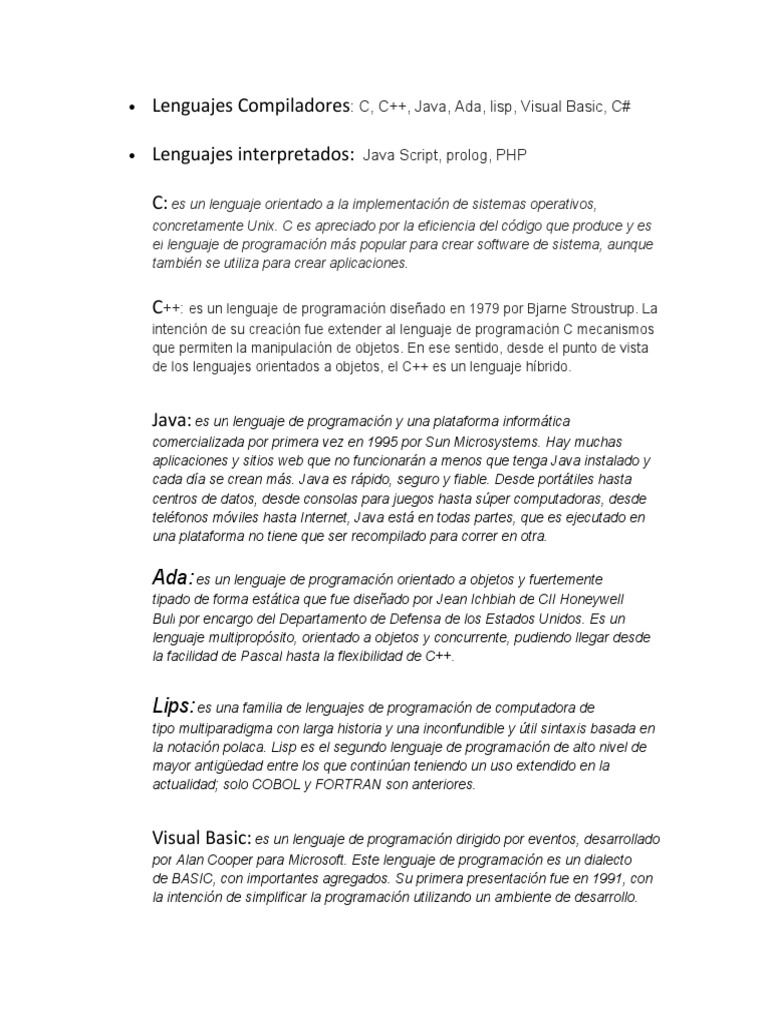 Lenguajes Compiladores | PDF