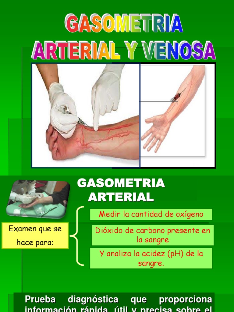 GASOMETRIA ARTERIAL POR PUNCIÓN | Especialidades Medicas | Medicina CLINICA