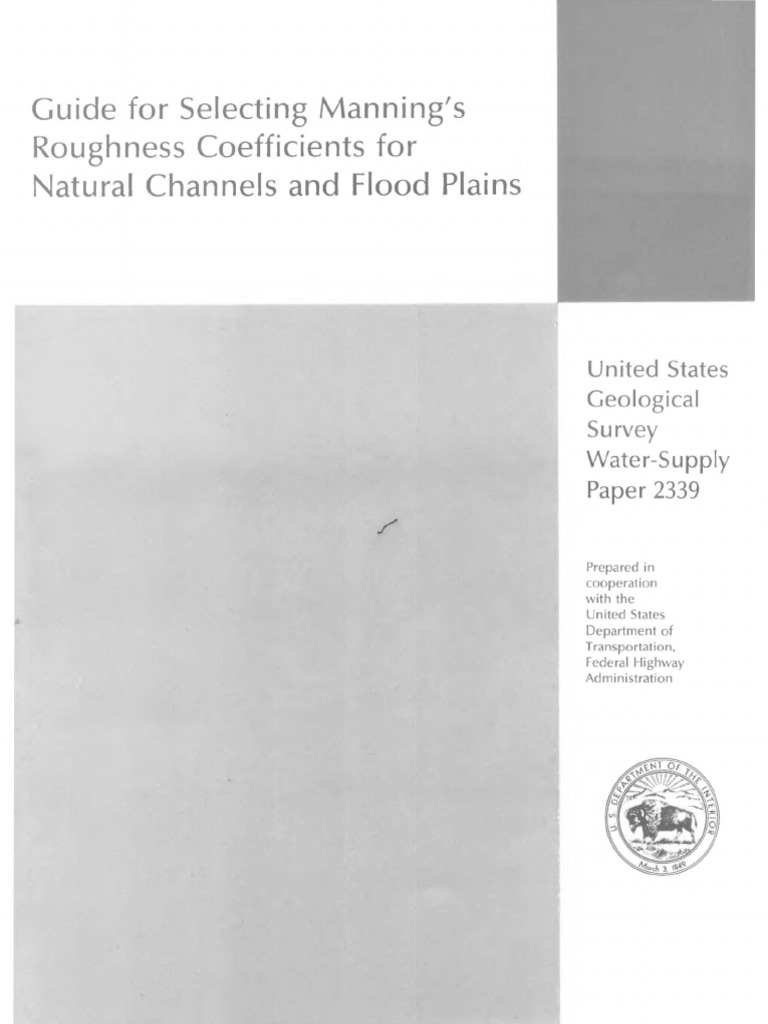 Guide For Selecting Manning's Roughness Coefficients | PDF | Waves ... Guide For Selecting Manning's Roughness Coefficients | PDF | Waves ...