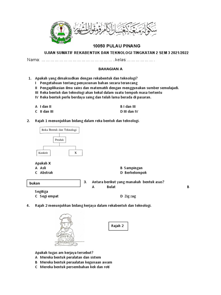 Soalan Ting 2 Sumatif | PDF