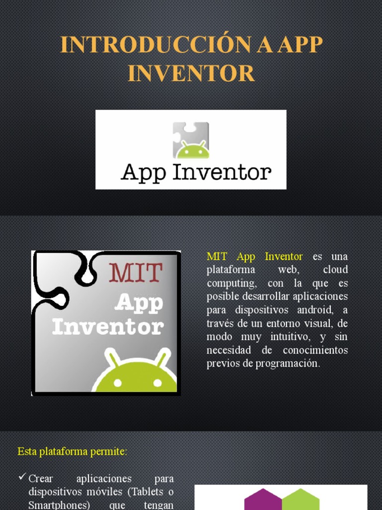 Introducción A App Inventor | PDF | Aplicación movil | Software de la aplicacion