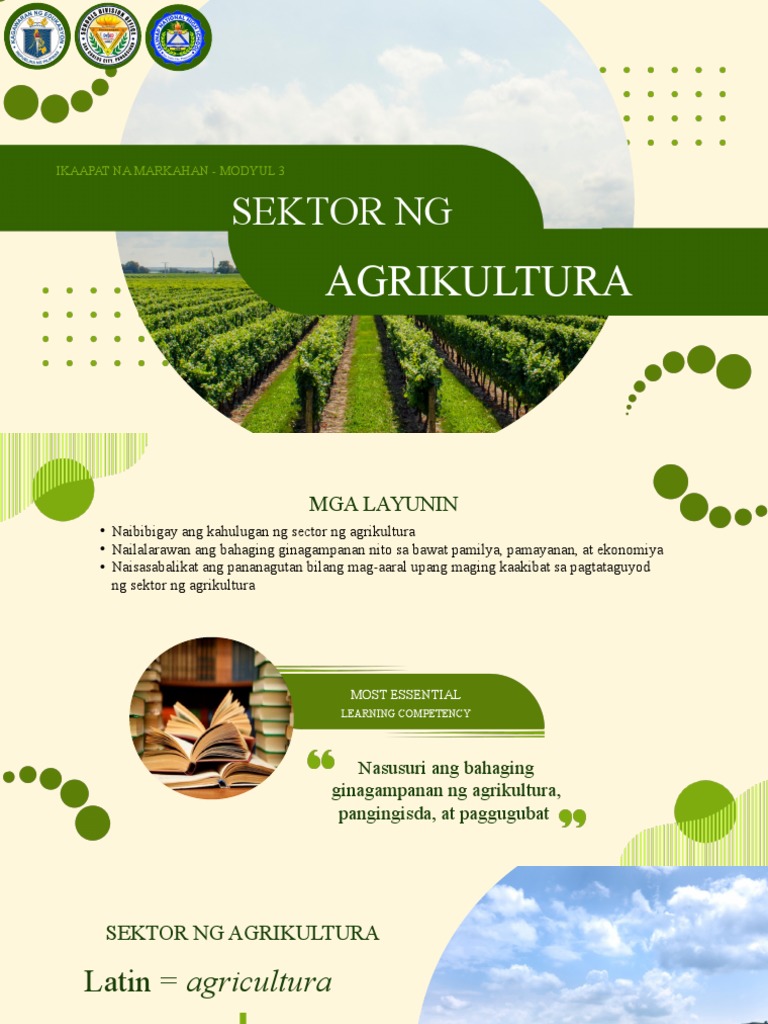 Sektor NG: Agrikultura | PDF