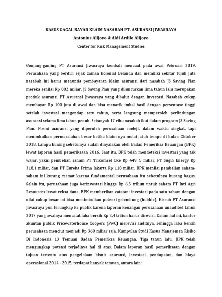 Kasus Bahan Uts | PDF