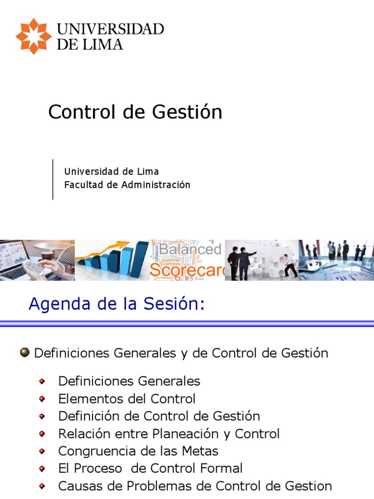 Control de Gestión 2020 1 - Semanas 1 2 3 4 5 6 7 UL | PDF | Crecimiento personal y profesional