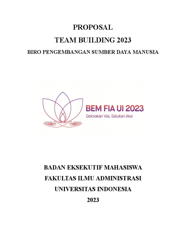 Proposal Team Building BEM FIA UI 2023 | PDF