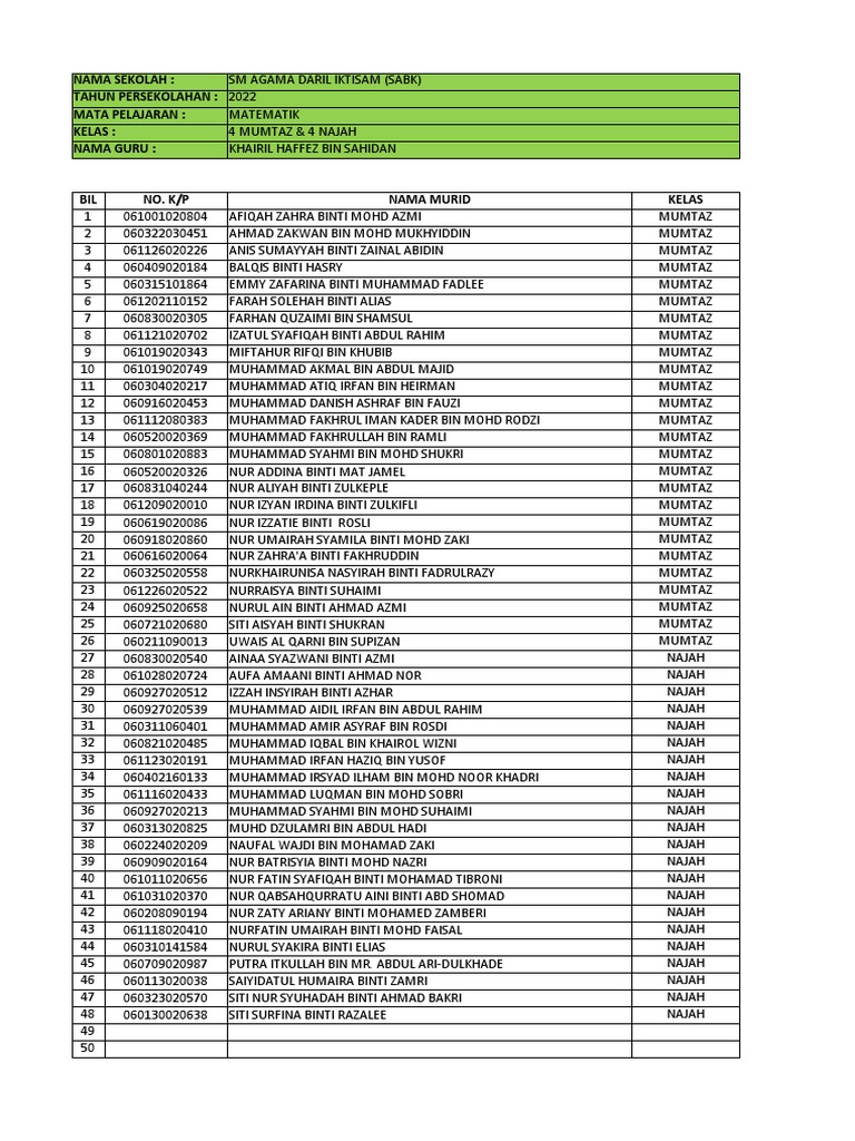 Borang Rekod Transit Ting 4 | PDF