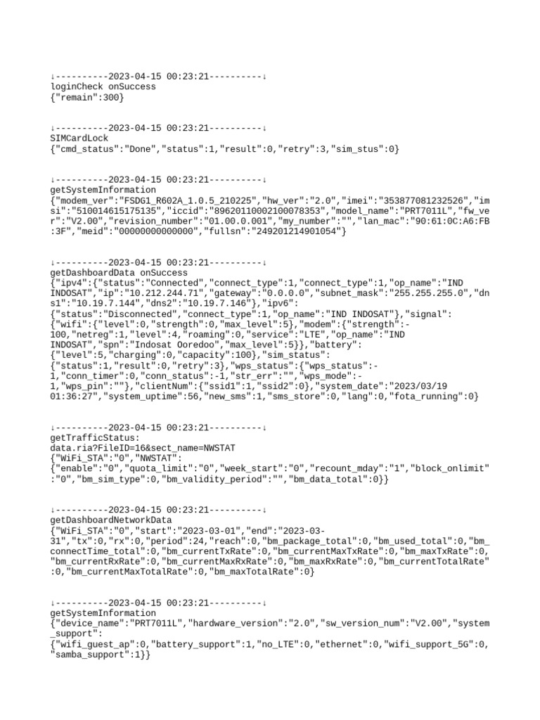 Log | PDF | Internet Protocols | Network Protocols