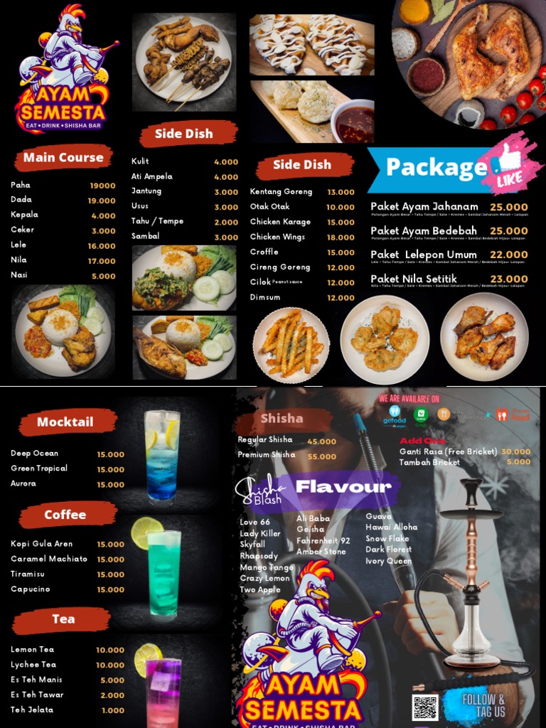 Contoh Menu Resto | PDF | Cuisine | Foods