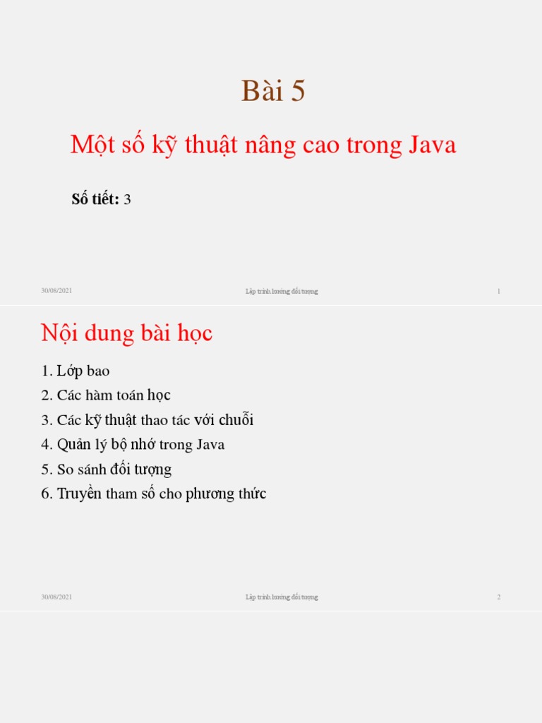 OOP Bai 5 | PDF