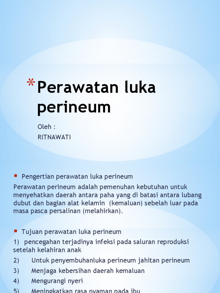 Perawatan Luka Perineum | PDF