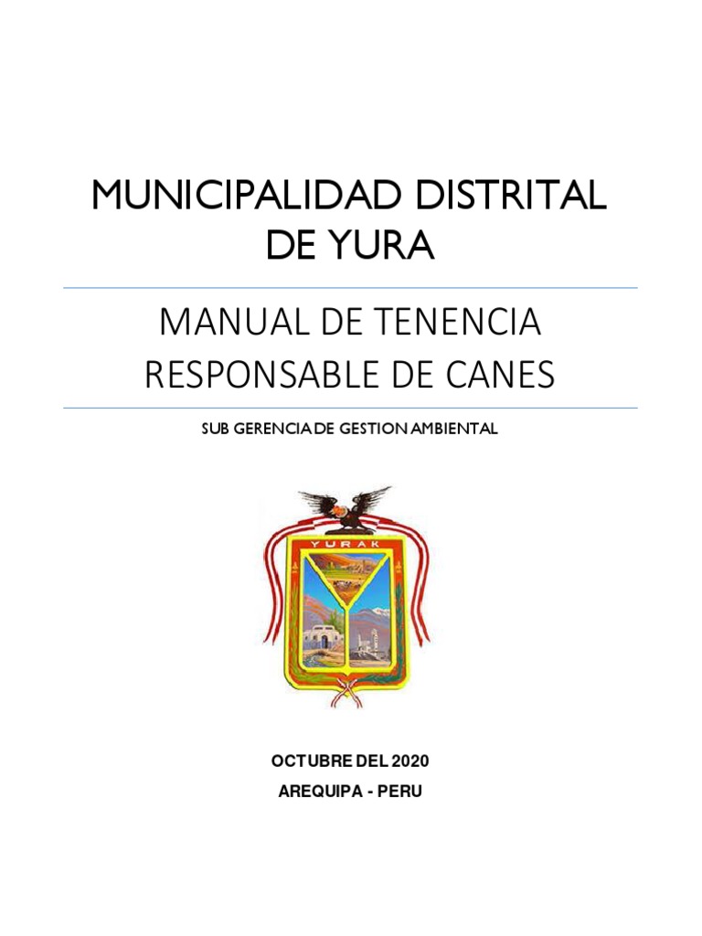 Manual Tenencia Responsable Canes | PDF | Nutrición | Dieta y nutrición