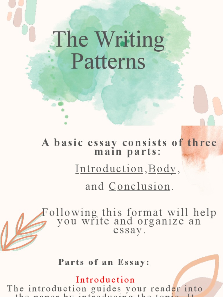 Lesson - Writing Patterns | PDF | Communication | Human Communication