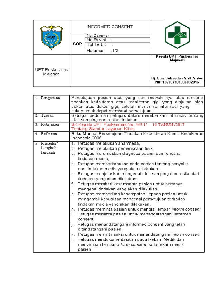 sop-informed-consent-lengkap-ok | PDF