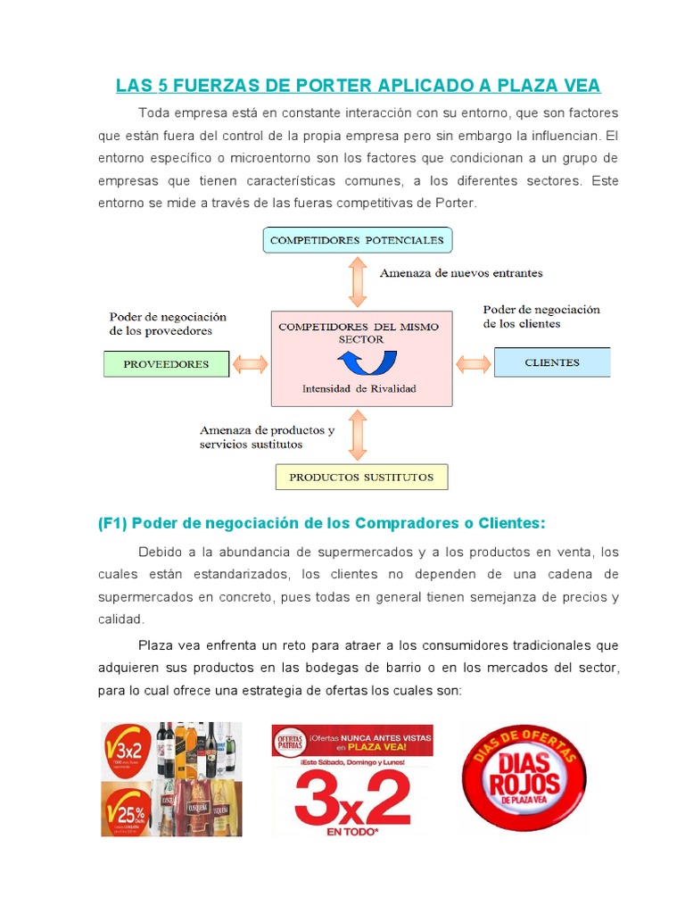 Word Las 5 Fuerzas de Porter | Descargar gratis PDF | Mercado (economía ...