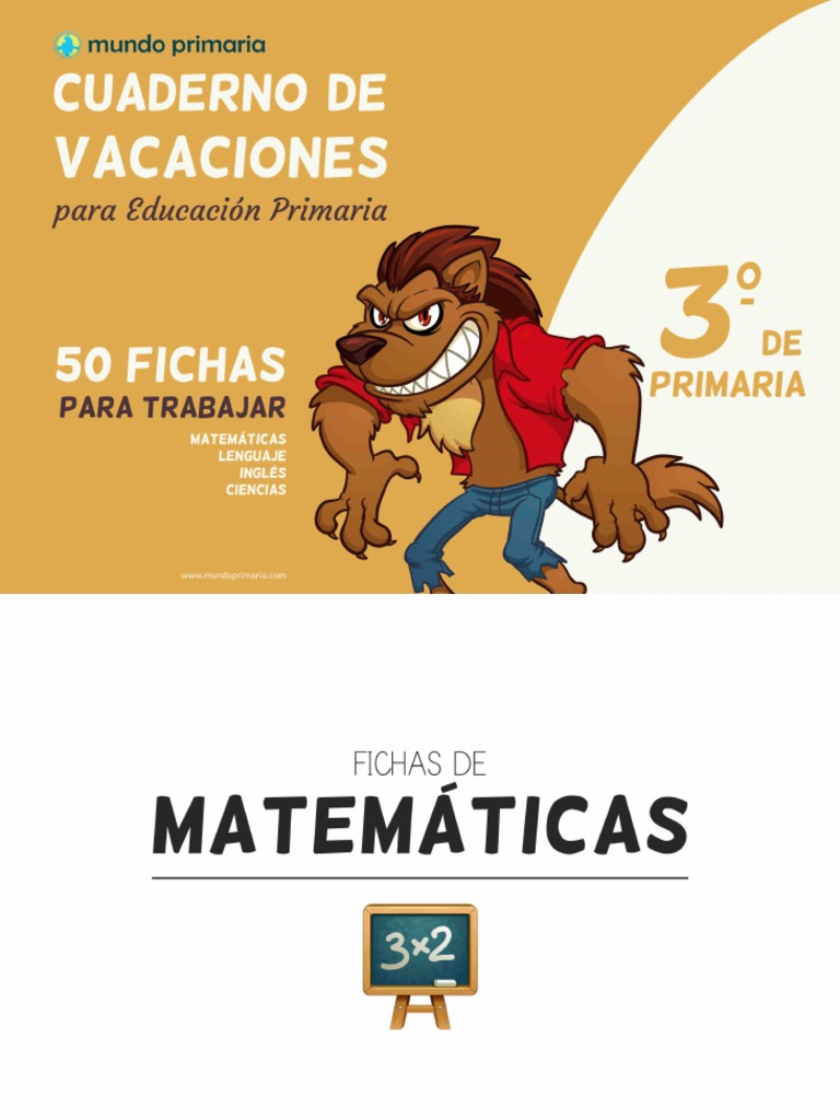 Cuaderno de Vacaciones 3 Primaria | PDF