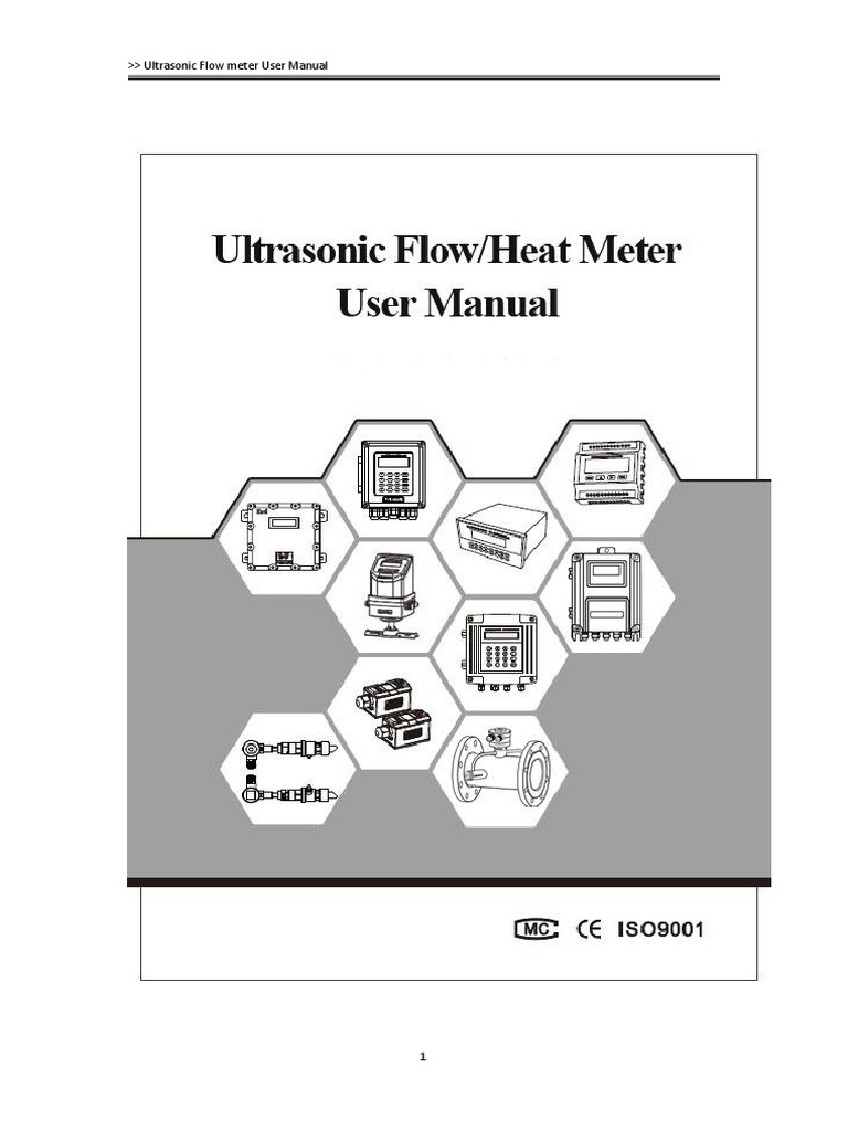 Ultrasonic Flow Meter User Manual | PDF | Menu (Computing) | Flow ...