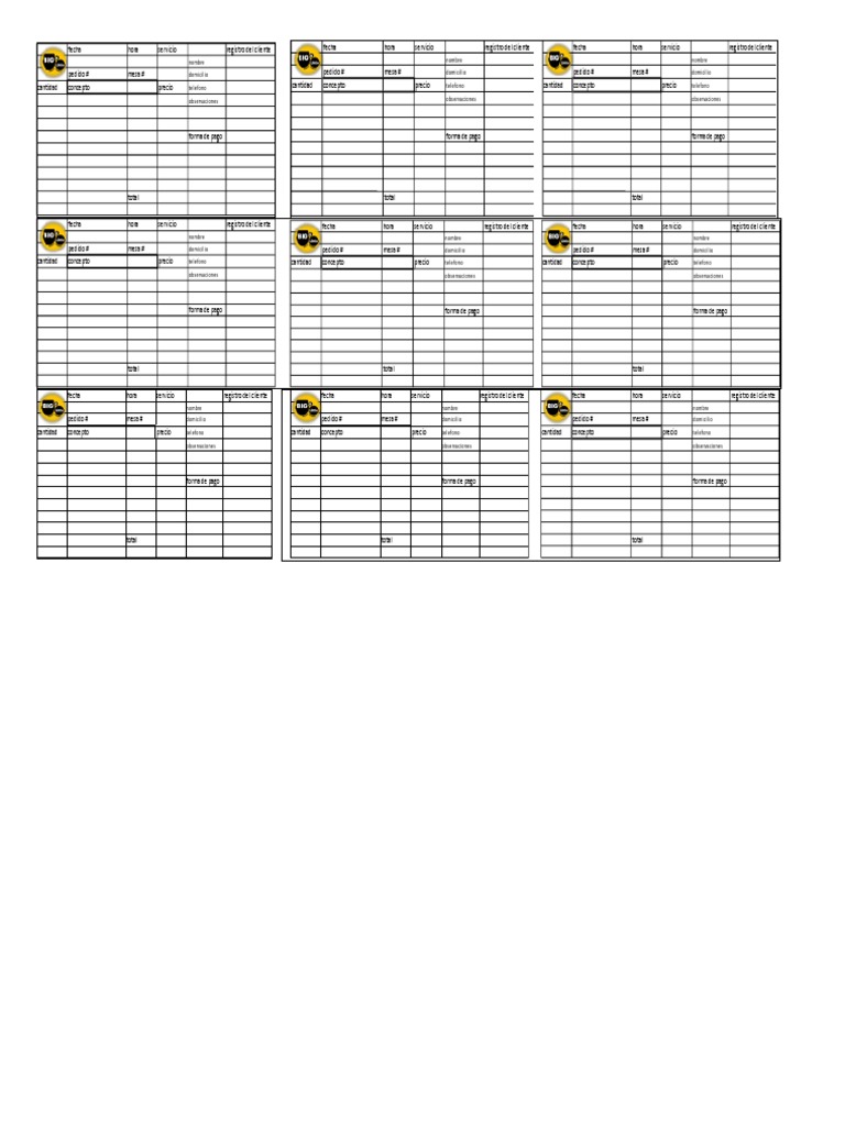 Comandas Word 2023 | PDF | Domicilio (Ley) | Industrias de servicio