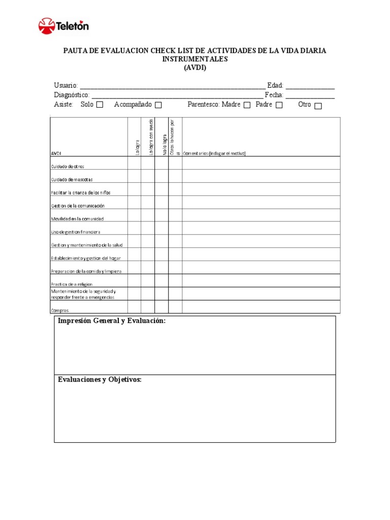 Check List Rapido AVDI | PDF