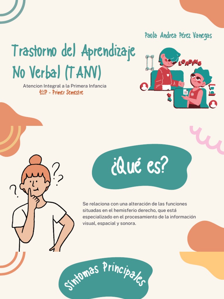 Trastorno Del Aprendizaje No Verbal (TANV) | PDF | Salud y bienestar