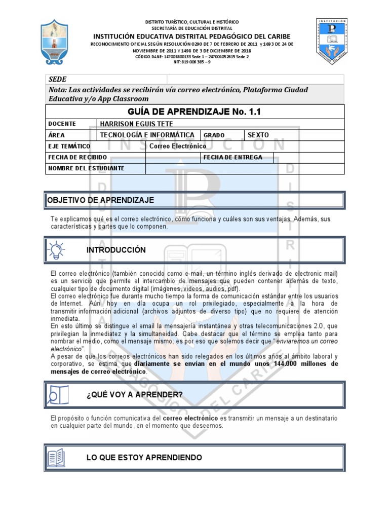 Guias Tecnoinfo Grado 6 | PDF | Internet | Red de computadoras Guias Tecnoinfo Grado 6 | PDF | Internet | Red de computadoras