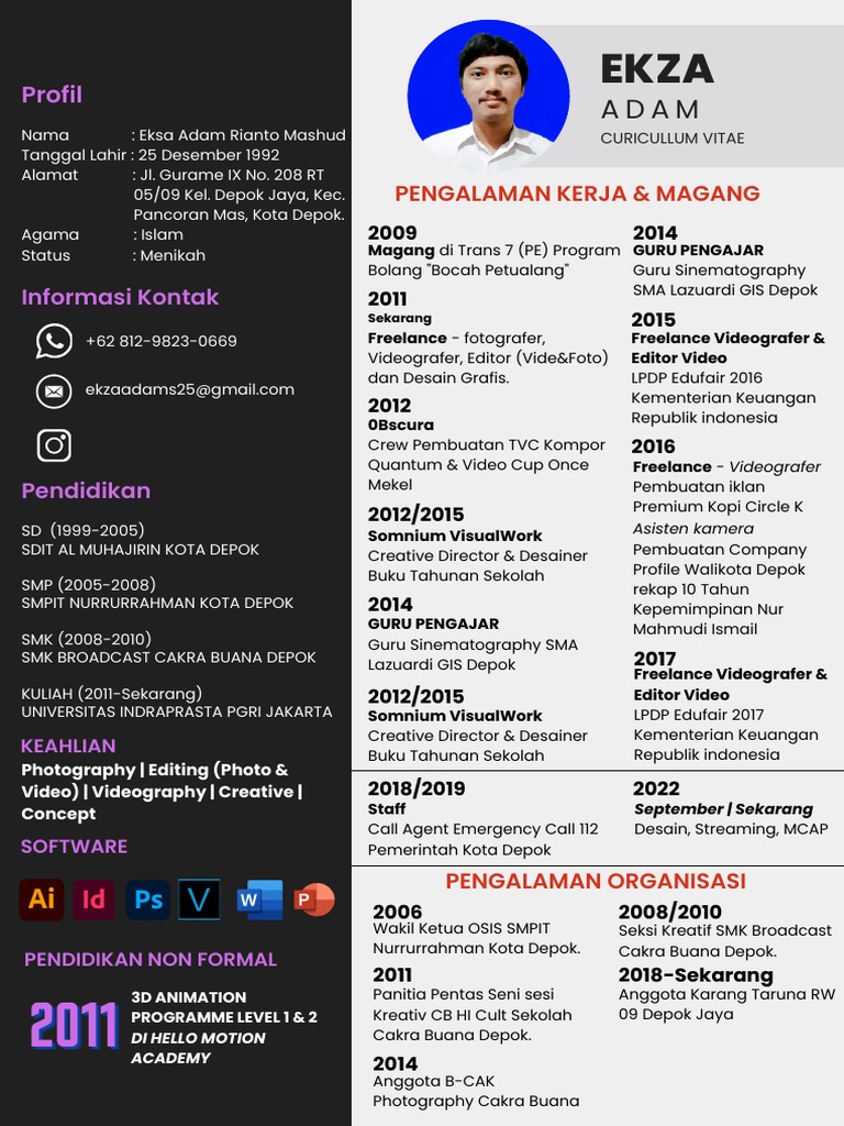 Eksa Adam CV 2 | PDF