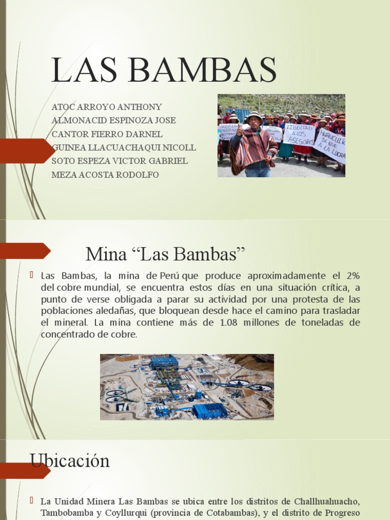Las Bambas | PDF | Minería