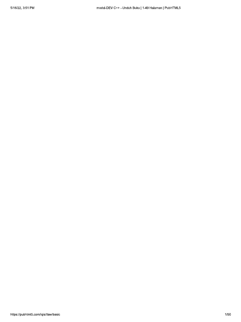 modul-DEV C++ - Unduh Buku - 1-49 Halaman - PubHTML5 | PDF
