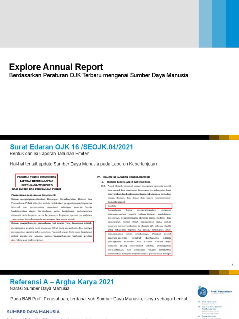 Referensi Annual Report HR | PDF