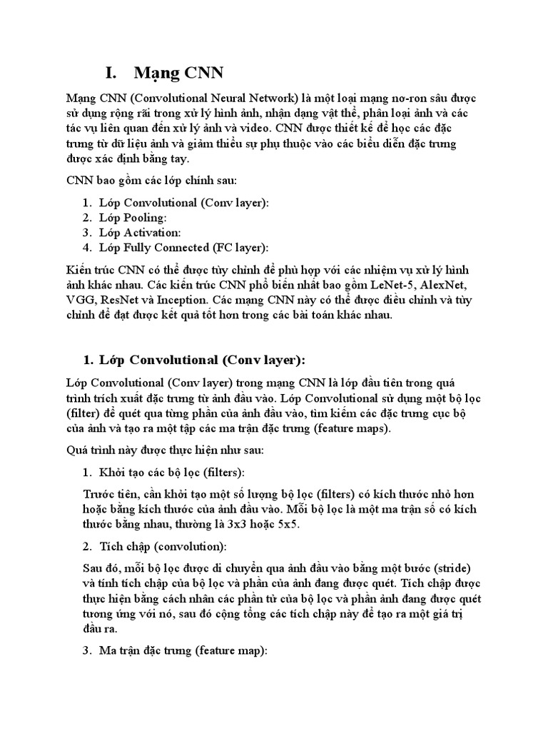 M NG CNN | PDF