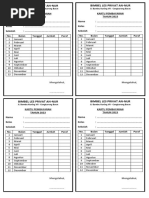 Contoh Kartu SPP Les Privat | PDF