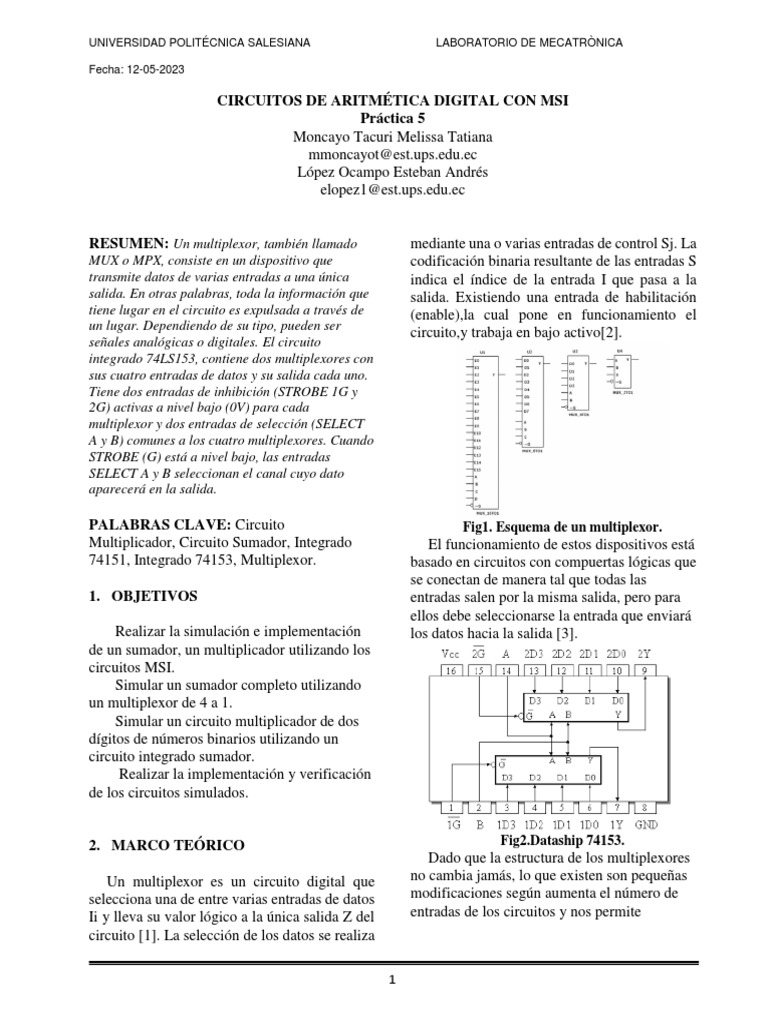 Practica 5 | Descargar gratis PDF | Ingeniería Electrónica | Electrónica