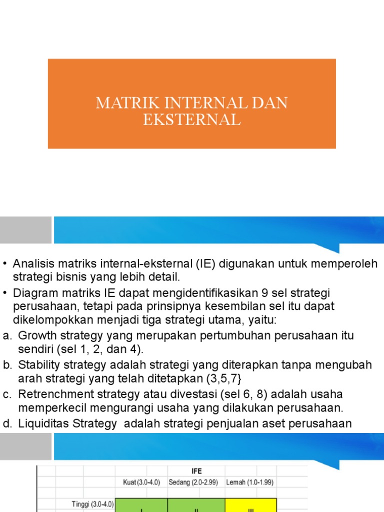 Matriks IE | PDF