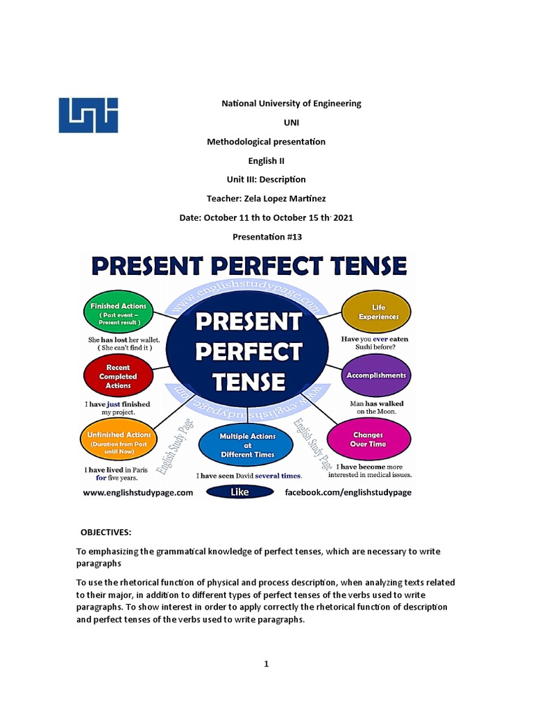 Presentation # 13 Ind. | PDF | Perfect (Grammar) | Grammatical Tense