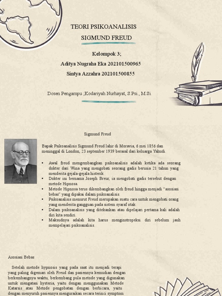 Kelompok 3 Teori Psikoanalisis Sigmund Freud Compressed Pdf