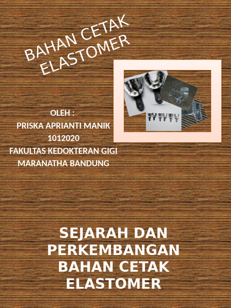 Jenis dan Karakteristik Elastomer Gigi | PDF