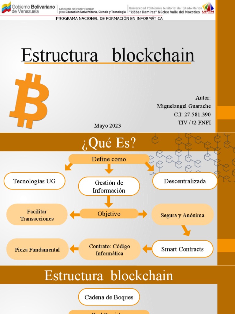Estructura y Funcionamiento de Blockchain | PDF | Criptomoneda | Bitcoin