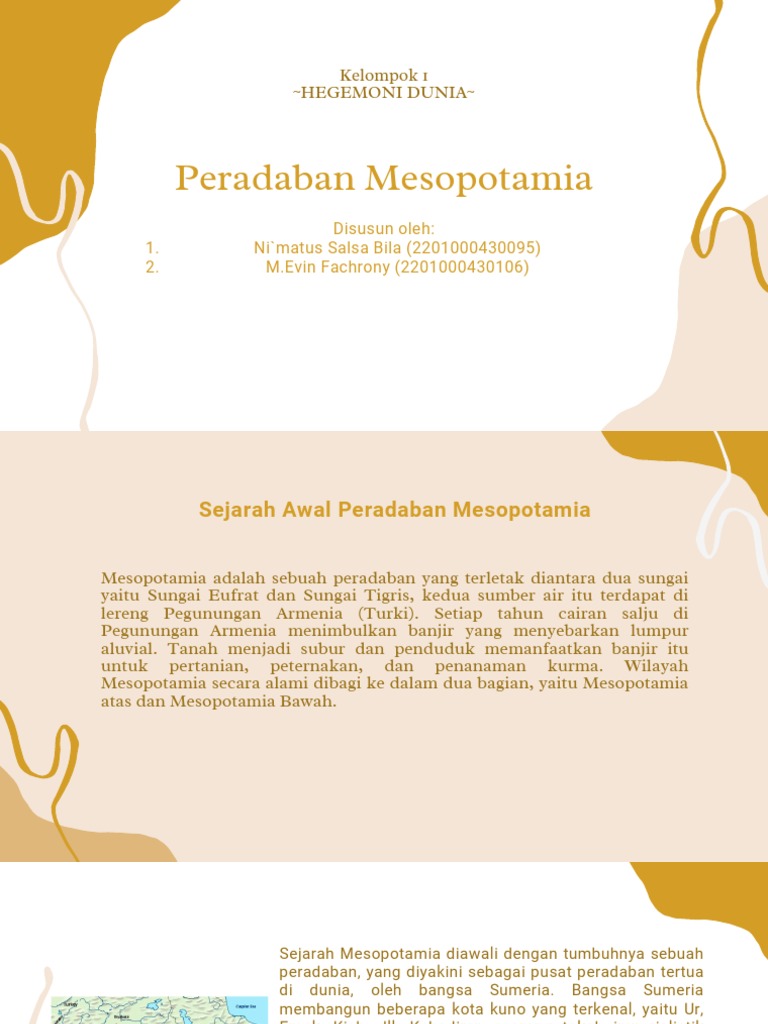 Ciri dan Sejarah Peradaban Mesopotamia | PDF