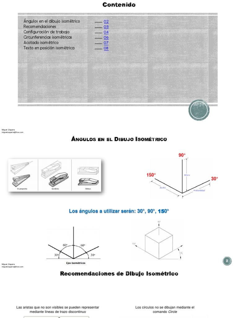 Ángulos en Dibujo Isométrico | PDF | Geometría
