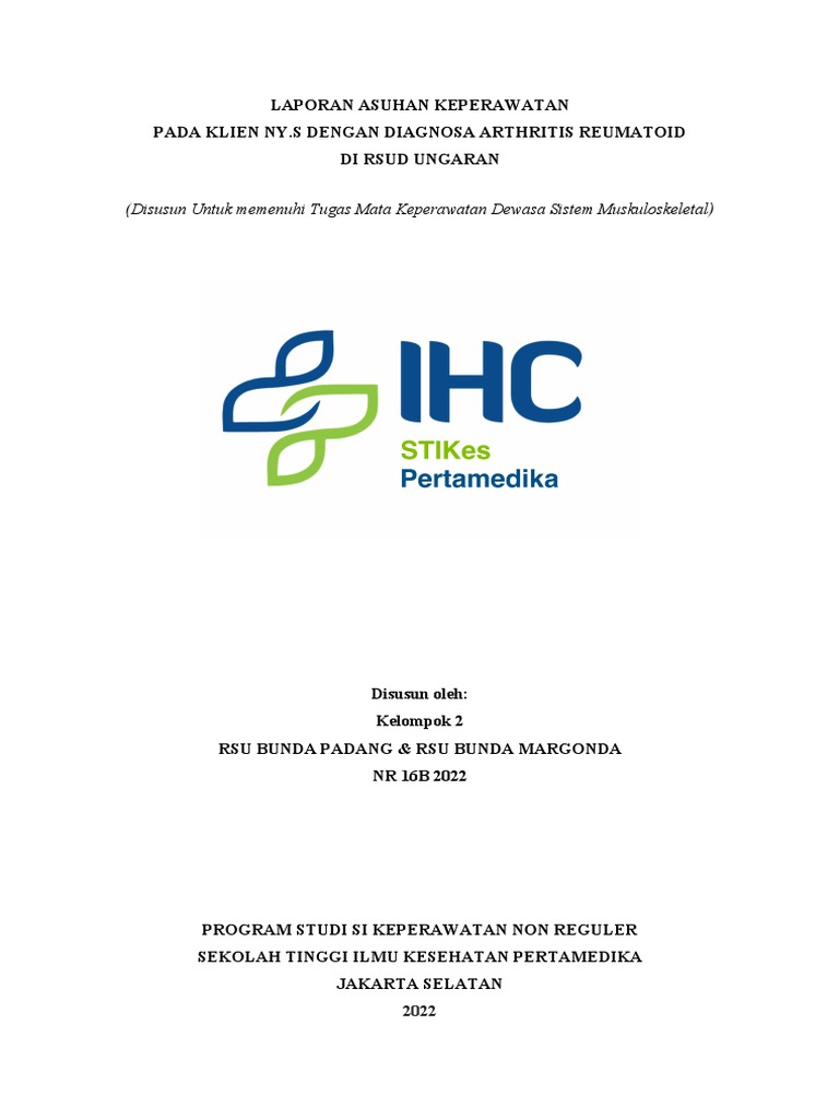 Makalah Rheumatoid Arthritis Rsu Bunda | PDF