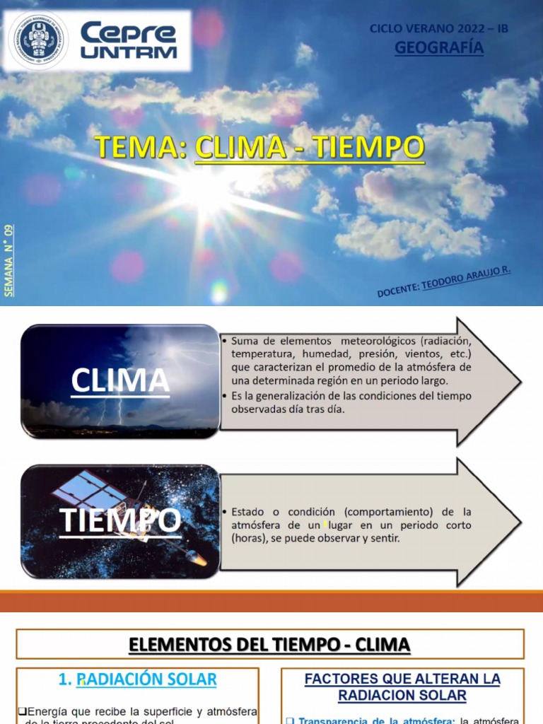 9.5 Geografia S9 Tiempo y Clima | PDF
