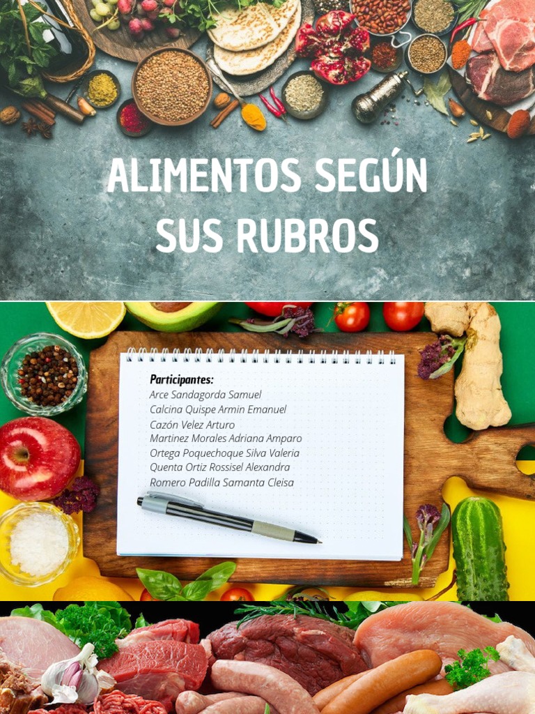 Rubros Alimenticios en Perú: Tipos y Definición | PDF