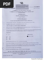 CSEC January 2025 Math Paper 1 | PDF | Set (Mathematics) | Mathematics