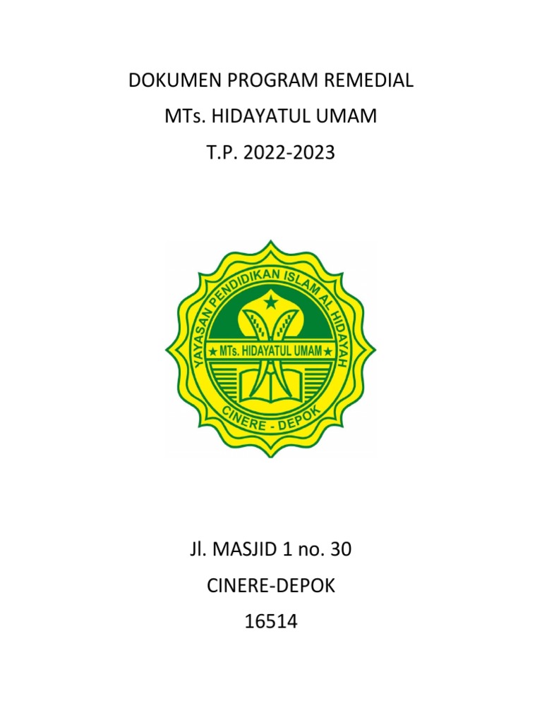 Dokumen Program Remedial 22-23 | PDF