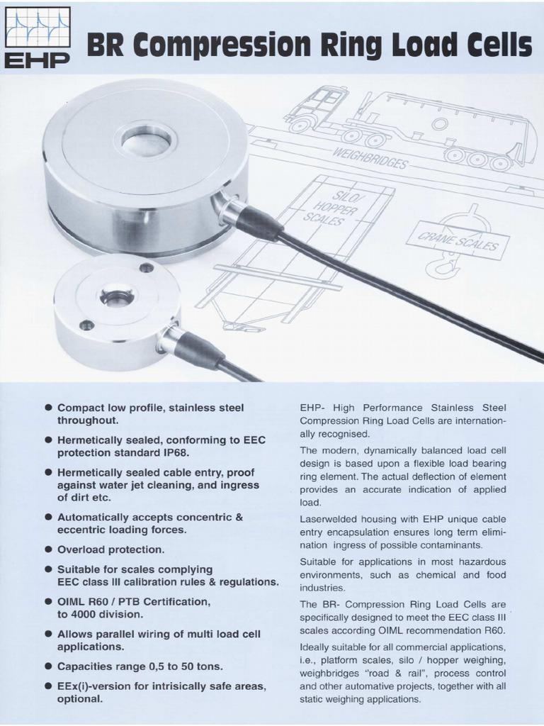 load-cells-br-compression-ring-load-cells-by-ehp-wägetechnik-gmbh | PDF