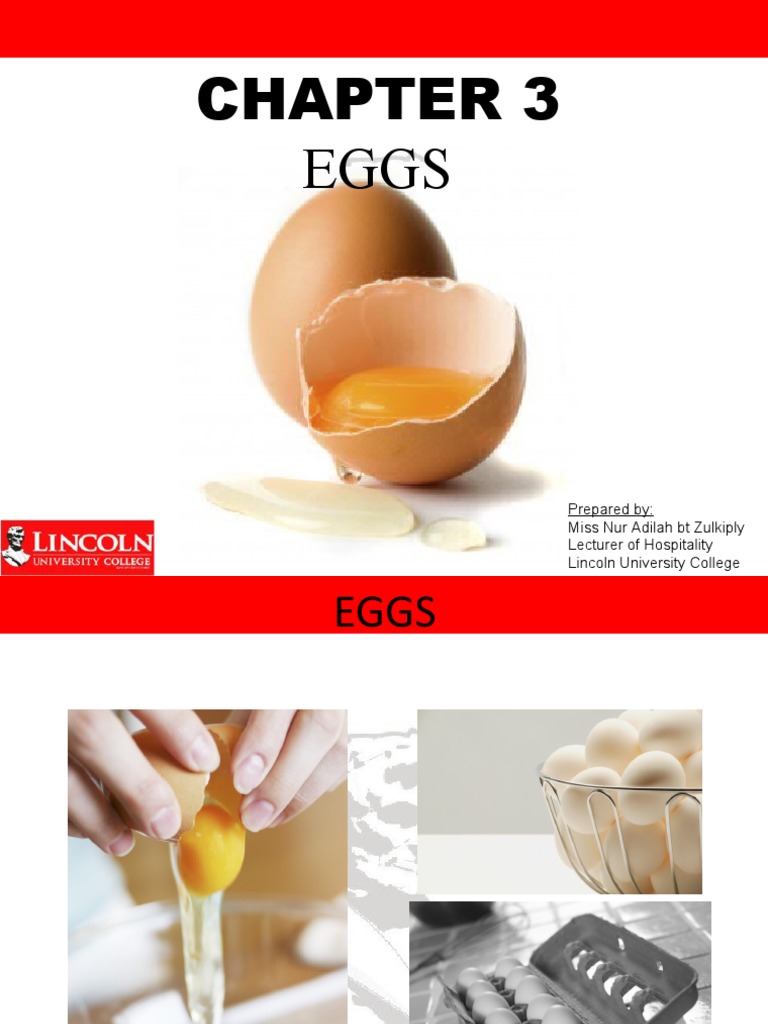 Chapter 3 Eggs | PDF | Egg As Food | Emulsion