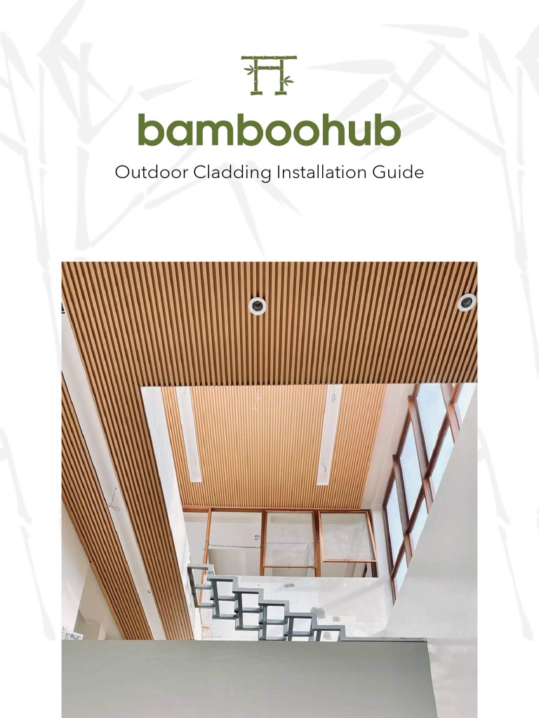 Bamboohub Outdoor Cladding Installation Guide | PDF | Wall | Materials