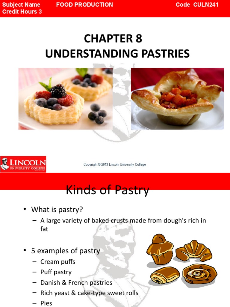 Chapter 8 Understanding Pastries | PDF | Desserts | European Cuisine