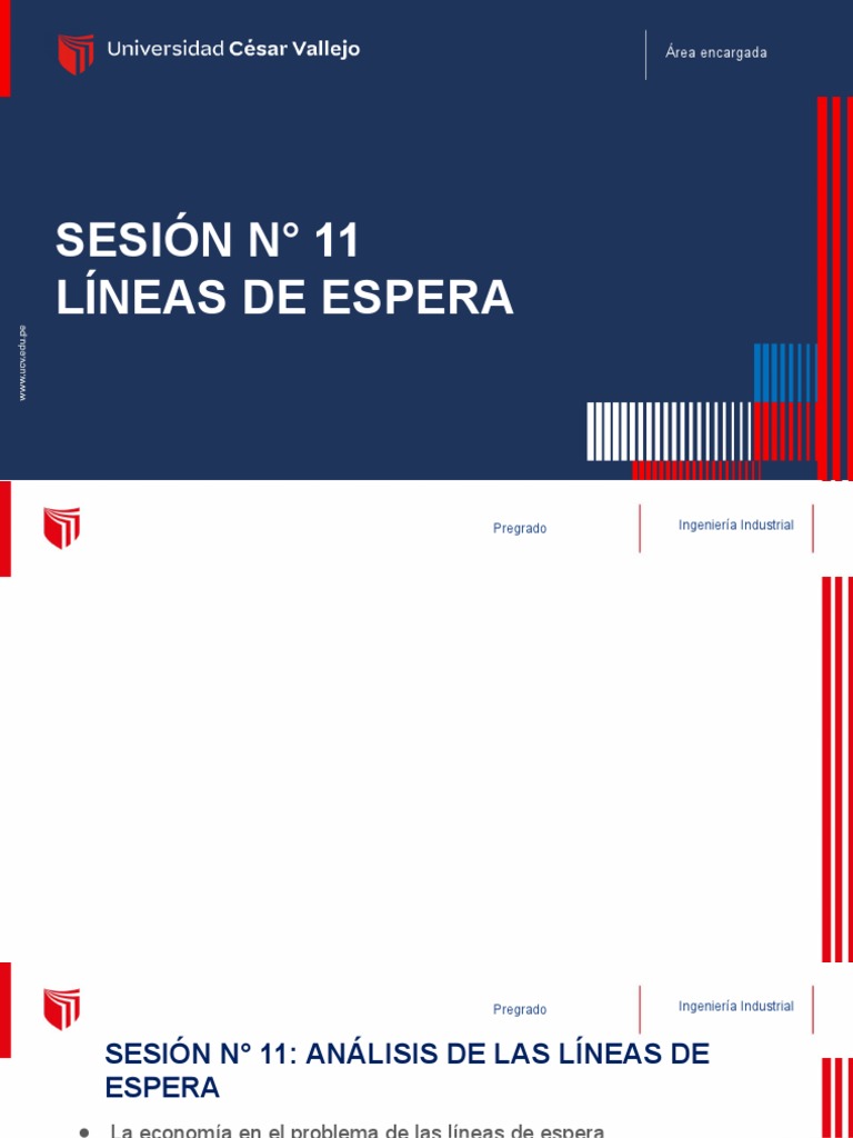 Sesión 11, Teoría de Colas EJER | PDF | Ingeniería Industrial | Economias