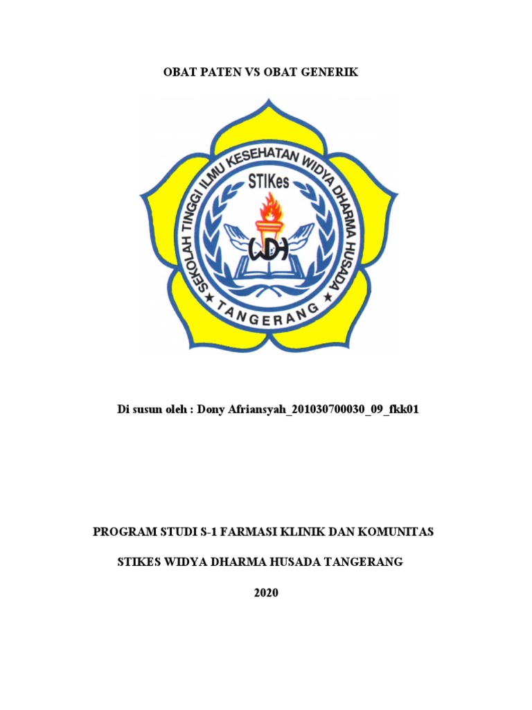 Perbandingan Obat Paten dan Generik | PDF