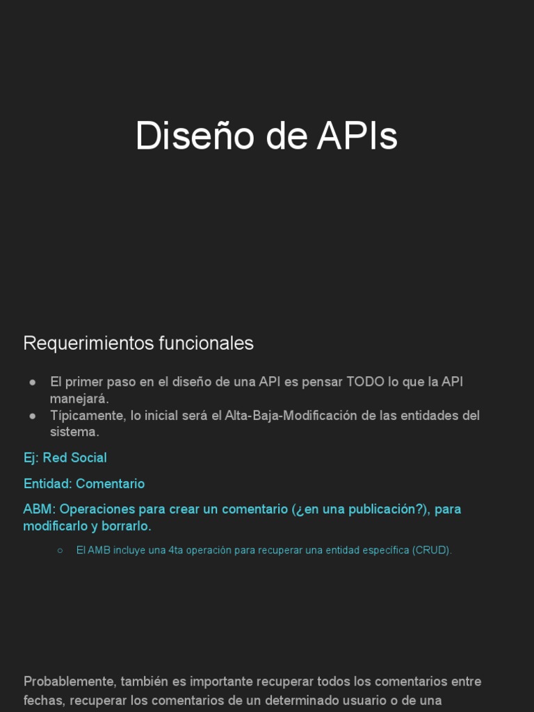 Diseño de APIs | PDF | Informática | Ciencias de la Computación